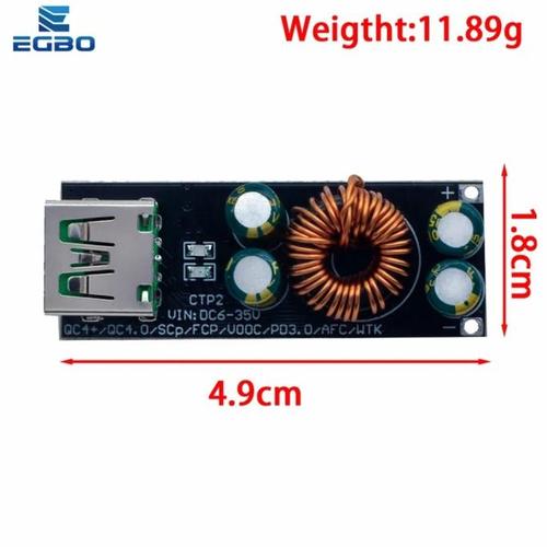 Jual Sw3518 Module Buck Stepdown 6-35V To Usb Quick Charger Vooc Qc4.0 ...