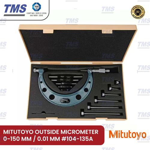 Jual Alat Ukur Outside Micrometer Mitutoyo 0 - 150 mm / 0.01 mm #104 ...