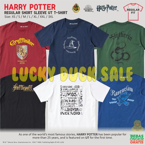 Jual Harry Potter Kaos Regular Gryffindor Slytherin Hogwart UT Shirt ...