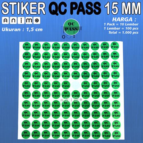 Jual STIKER Bulat QC PASS 15 mm - QC PASSED - QC REJECT - HOLD PROCESS ...