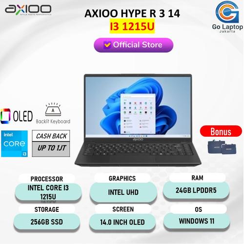 Promo AXIOO HYPE-R 3 OLED I3 1215 Ram 24GB 256GB WIN11 14.0" Fhd (UNDER ...
