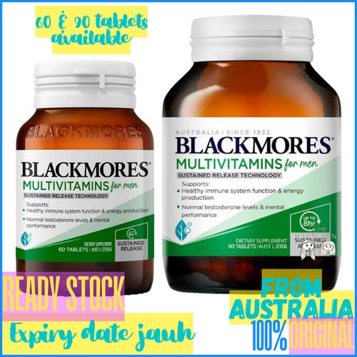 Jual Blackmores Multivitamins For Men Sustained Release 60 Tablets Vitamin dan Mineral Esensial ...