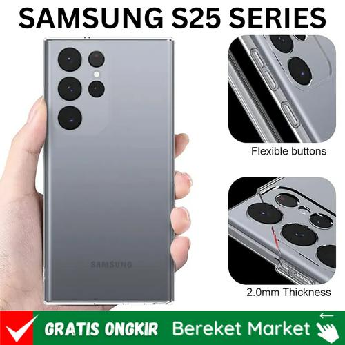 Jual CASE SAMSUNG S25 PLUS ULTRA SLIM EDGE 5G ORIGINAL TRANSPARAN ...