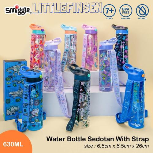 Jual SMIGGLE botol air minum anak sedotan silicon 630 ml tali panjang ...