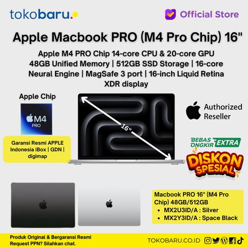 Promo Macbook Pro 16" Inch M4 PRO Chip With 14Core CPU & 20Core GPU ...