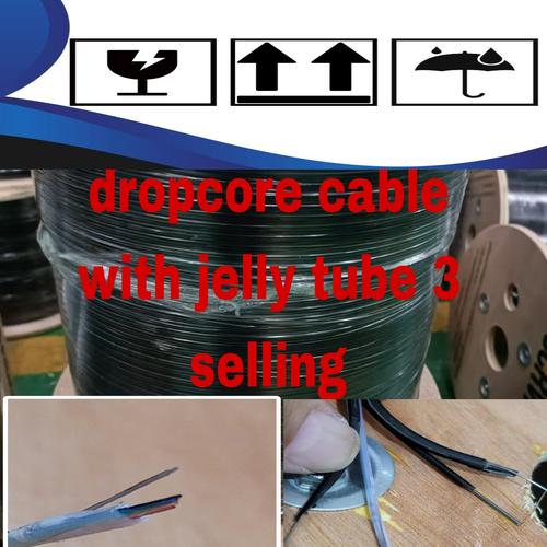 Jual Kabel FO Dropcore 12 Core /Fiber Optik 12 core Drop Wire 1000M ...