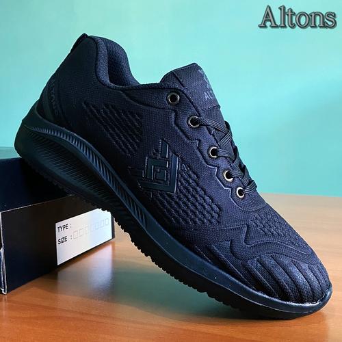 Jual Sepatu Pria Sneakers Hitam Polos Sepatu Kasual Formal - Kab. Sidoarjo - Alton Shoes | Tokopedia