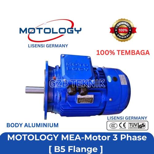 Jual MOTOLOGY ELECTRIC MOTOR 1,5KW 2HP B5 FLANGE 3 PHASE 220/380V - 3000 RPM - Jakarta Barat ...