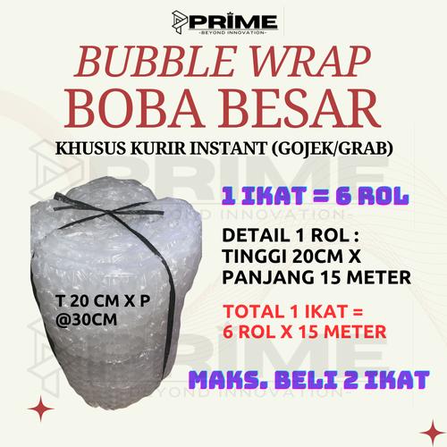 Jual BUBBLE WRAP BOBA BESAR PACKING PAKET - T 20CM X P @30CM - TOTAL ...