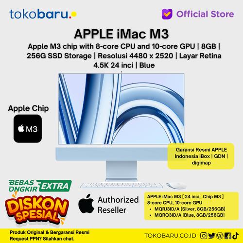 Promo Apple iMac M3 24" inch 10GPU 8CPU 256GB - Garansi Resmi iBox ...