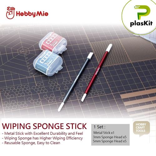 Jual CLEAN SPONGE SWAB / Metal Wiping Stick Set and Sponge Head Part ...