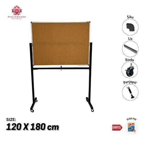Jual Corkboard Standing / Pinboard / Papan Memo / Papan Catatan / Papan ...