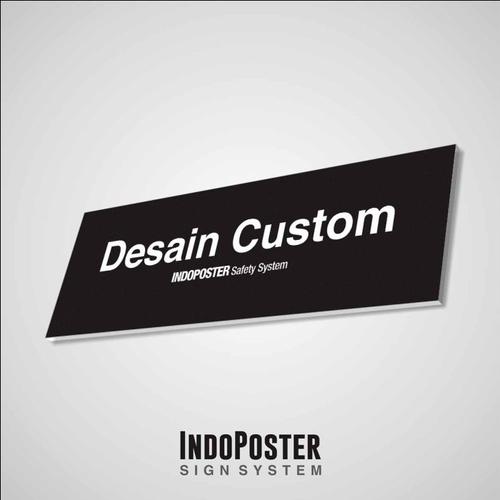 Jual Safety Sign Rambu K3 Pelat PVC Desain Custom Ukuran Rasio 3:1 - S ...