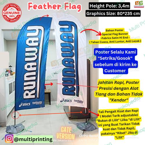 Promo Feather flag+ Flying Banner+ Flag banner+ Beach Flag+ cetak ...