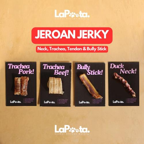 Jual LAPOOTA - Jeroan Jerky Bully Stick | Trachea Beef | Trachea Pork ...