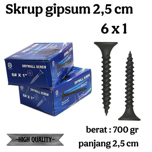 Jual Skrup Gipsum / Sekrup Gypsum 6 x 1 / Skrup Hitam Tajam - per dus - Jakarta Utara ...