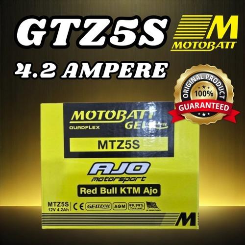 Jual MOTOBATT MTZ5S AKI MOTOR VOIM VTZ5S 4.2 AMPER ACCU GEL KERING ...