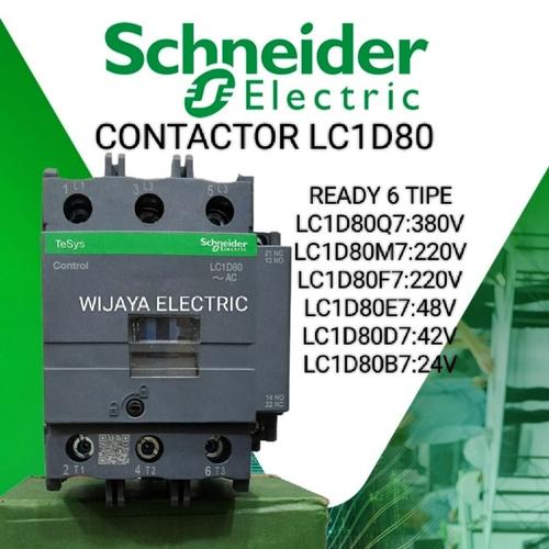 Jual contactor kontaktor Schneider lc1d80m7 220vac 3phase Schneider ...