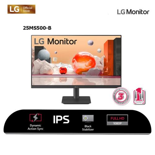 Jual Monitor LG 25" 25MS500-B IPS FHD AMD FreeSync 100Hz Vesa Crosshair ...