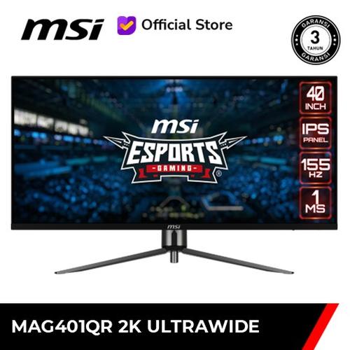Promo MSI MAG401QR 40" UWQHD 2K IPS Ultrawide Gaming Monitor [1440p ...