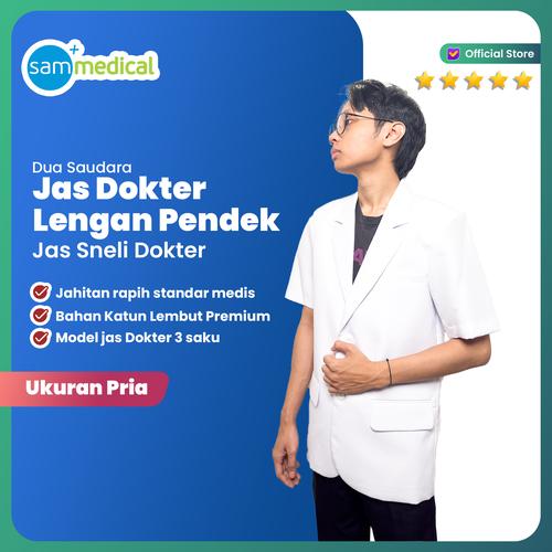 Jual Jas Dokter Pria Lengan Pendek - Kota Bandung - sammedicalsuplemen ...