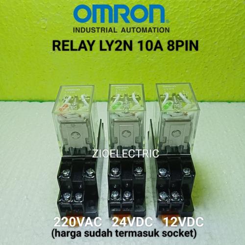 Jual relay omron ly2n 24vdc 10a omron 1set dengan socket 8kaki - Jakarta Barat - zioelectric ...