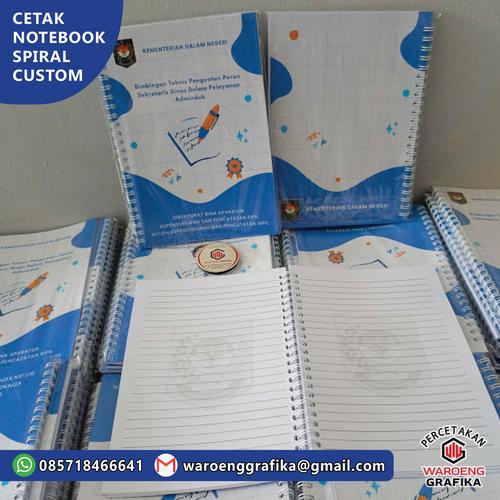 Jual Cetak Notebook Blocknote Spiral Custom A5 A6 - A6 25 Lembar - Kab. Bogor - Waroeng Grafika ...