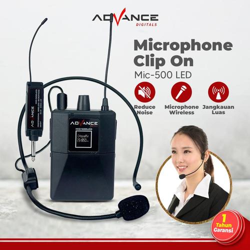 Jual Advance Microphone Clip On Wireless / Mikrofon Bando Imam MC / Mic ...