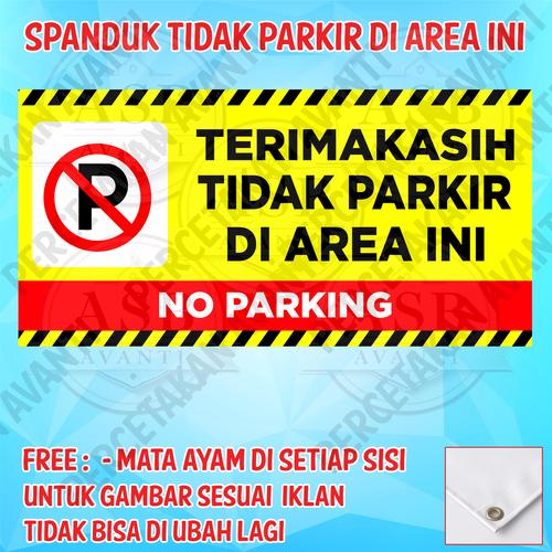 Jual Spanduk Banner Parkir / Spanduk dilarang parkir / Banner Tidak ...