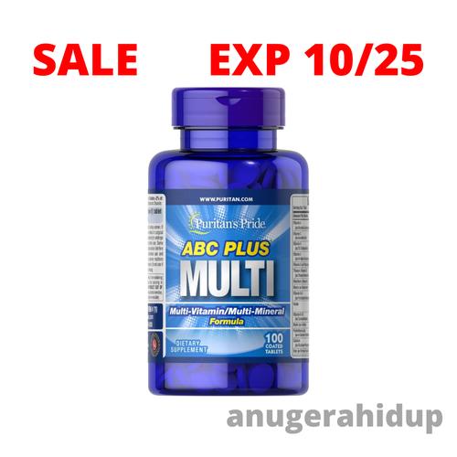 Jual Puritan Pride ABC Plus Multivitamin Multi Mineral Formula ORIGINAL ...