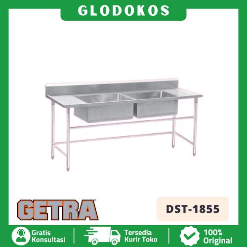 Jual STAINLESS STEEL DOUBLE SINK GETRA DST-1855 MEJA CUCI PIRING ...