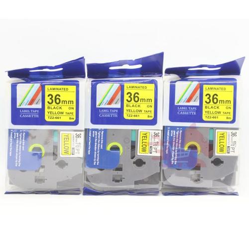 Promo TZE 661 P Touch tape label 36mm KUNING compatible BROTHER - Kota ...