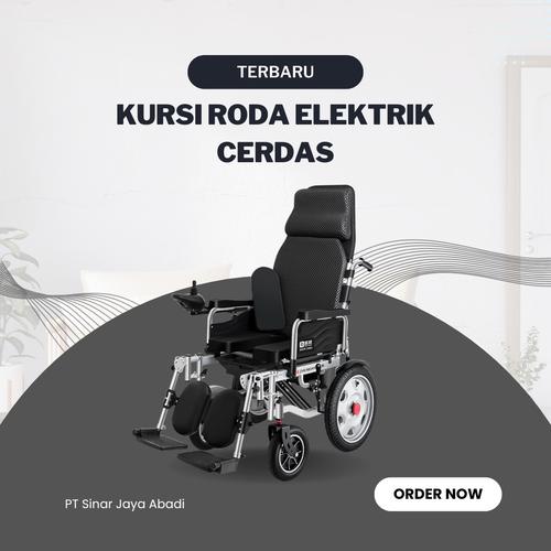 Jual Kursi Roda Listrik Portabel 2025 – Baterai 12A, Jarak Tempuh 15-18 ...