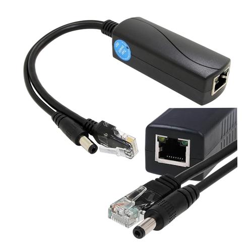 Jual poe rj45 utp female in to out jack power + rj45 utp cat 5 lan poe ...