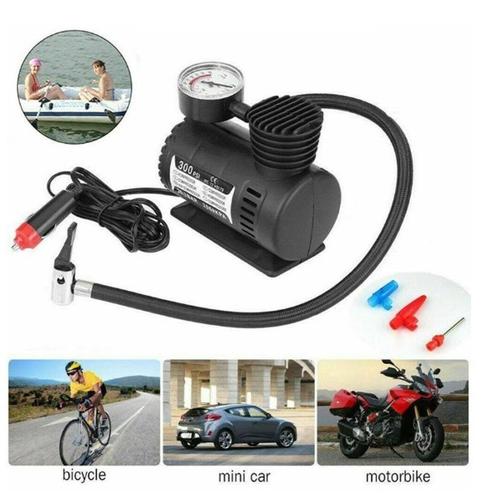 Jual Paket Compressor Mini Listrik Portable pompa angin Ban motor Mobil ...