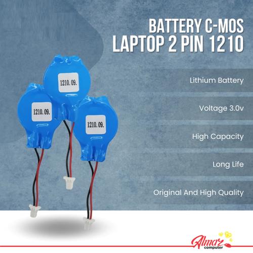 Jual Battery Cmos Laptop 2 Pin 1210 Batterai Laptop Cmos 2 Pin 1210 ...