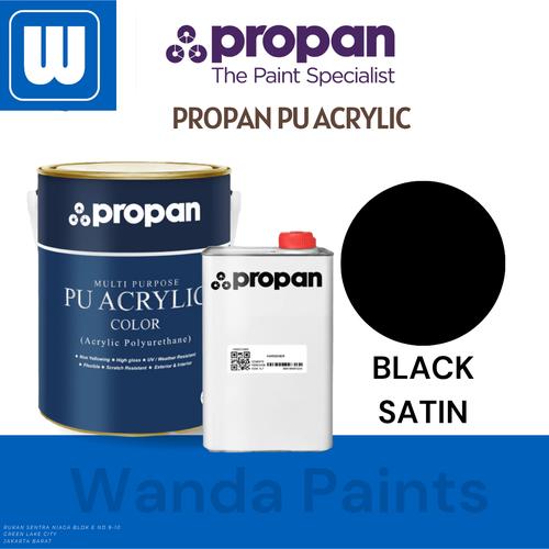 Jual Cat PU Acrylic PU PROPAN PU PUC-786-2K Black Satin (5 Liter ...