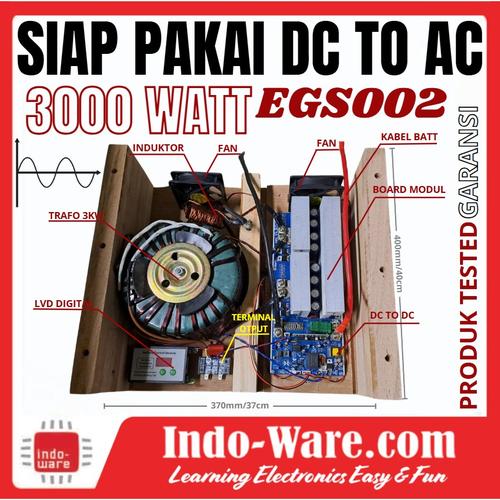 Jual Inverter low frekuensi 3000w 16 mosfet psw output 220v 50hz siap pakai - 24V Analog, Plus ...