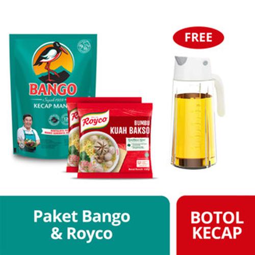 Promo Paket Bango Kecap Manis Pouch & Royco Kuah Bakso Free Botol Kecap ...