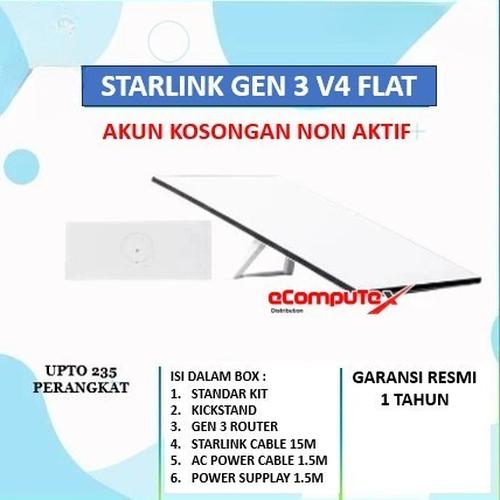 Jual Starlink GEN 3 Wifi Router Standar Internet Kit V4 Flat Antenna ...