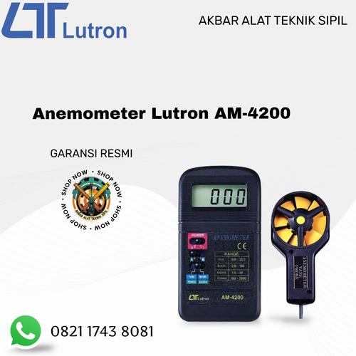 Jual Anemometer Lutron AM-4200 – Alat Ukur Kecepatan Angin Presisi ...