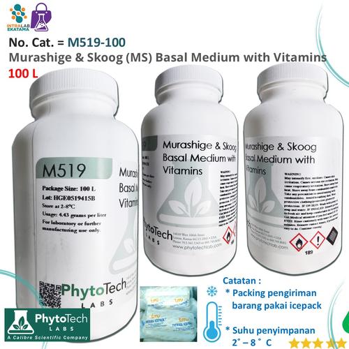 Jual Murashige & Skoog (MS) Basal Medium with Vitamins, 100 L, (M519 ...