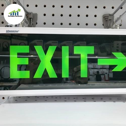Jual Krisbow Sign Board Gantung Papan Petunjuk Exit Dua Sisi/ Lampu ...