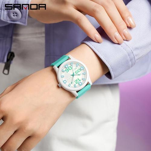 Jual SANDA 3252 Jam Tangan Wanita Analog Kasual Tali Rubber CURRENOS ...