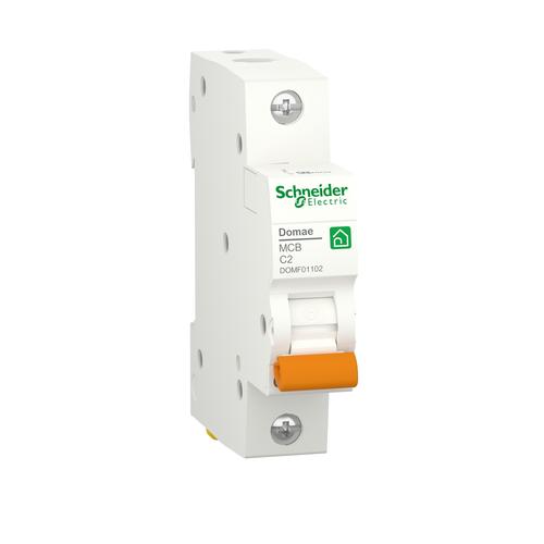 Jual Schneider MCB 1P 2A 6kA Domae SNI DOMF01102 / Miniature Circuit Breaker 1 Phase 2 Ampere C2 ...