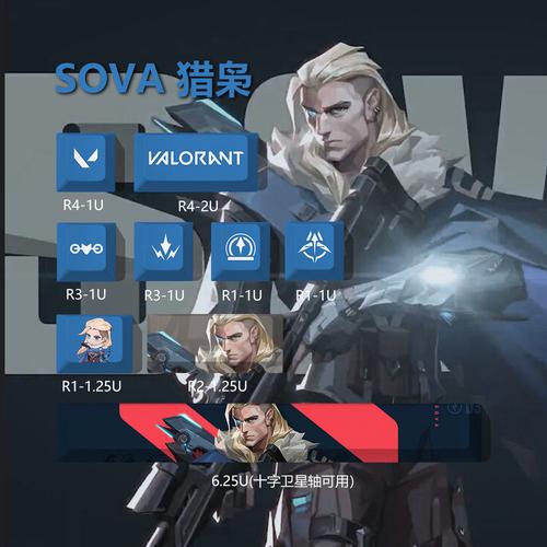 Jual PBT Dye-sub Keycaps Set Valorant Agent Sova/Yoru/Neon/Viper/Clove/Phoenix/Cypher/Gekko ...