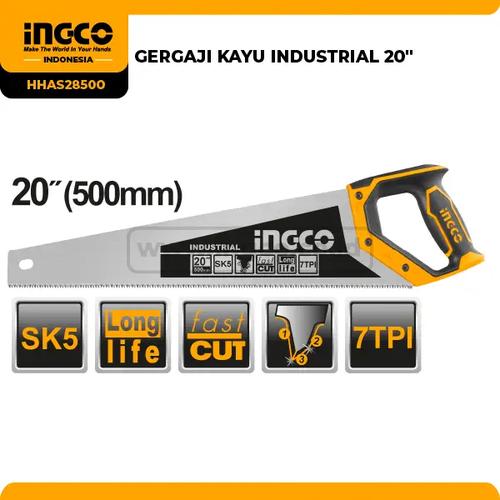 Promo INGCO Gergaji Kayu 20" 500MM / Gergaji Pipa PVC / Hand Saw INGCO ...