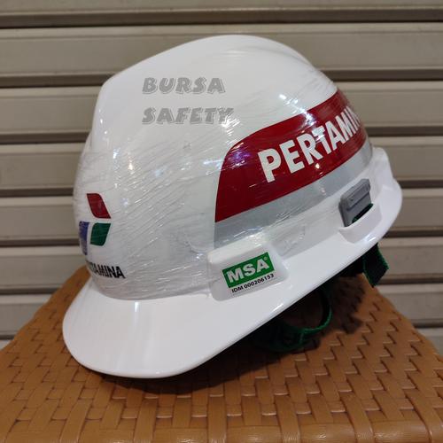 Jual Helm safety pertamina v gard standard SNI - helm safety msa ...