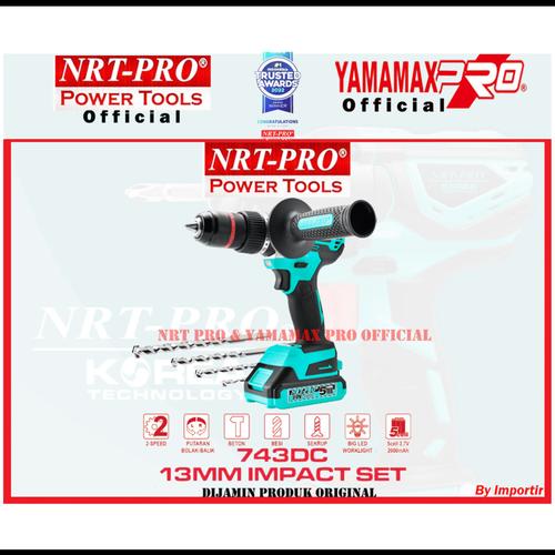 Jual NRT PRO 743 DC Cordless Impact Drill 13MM 20V Brushless Motor ...
