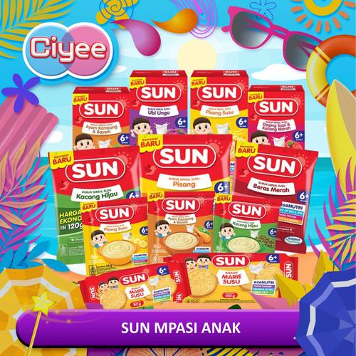 Jual Sun Bubur Sereal 6+ / Bubur MPASI Anak Halal / Sun Bubur Bayi ...